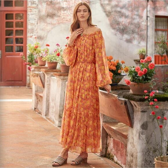 Sundance | Dresses | Nwt Sundance Catalog Sunburst Maxi Dress Xl | Poshmark